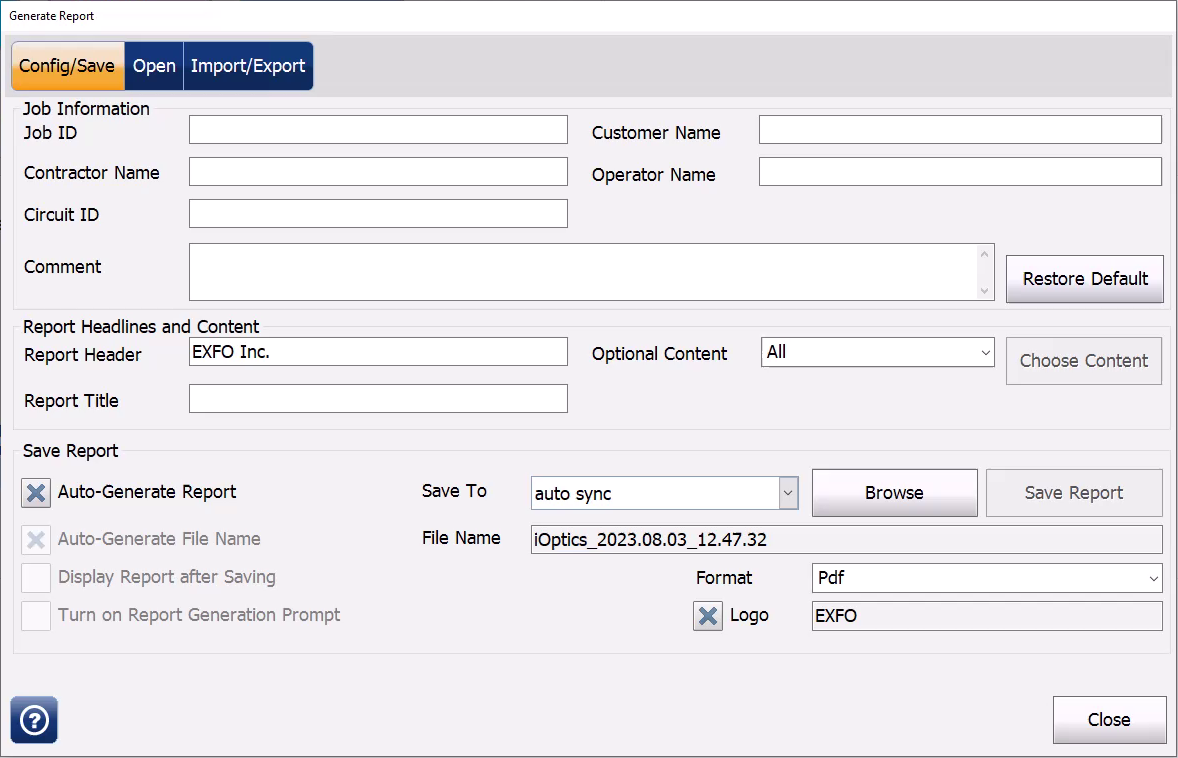 Testing from FTB / Max - EXFO Exchange docs